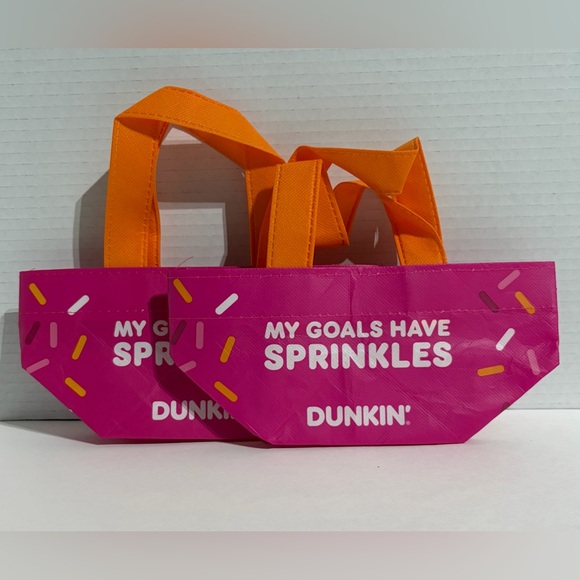 Dunkin Donuts | Bags | Lot 2 Dunkin Donuts Mini Tote Bag Limited ...